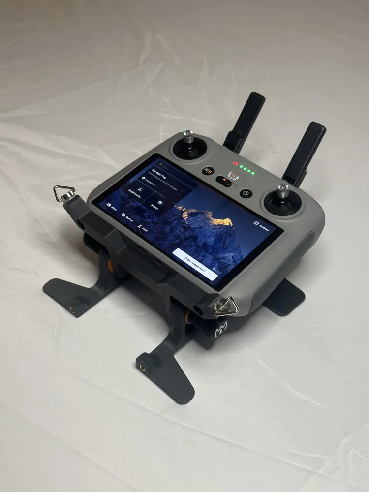 ergonomic DJI RC2 Neck Strap Base / Stand - Free 3D Print Model ...