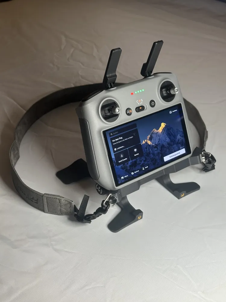 ergonomic DJI RC2 Neck Strap Base / Stand by Made.In.MeidlingMakerWorld ...