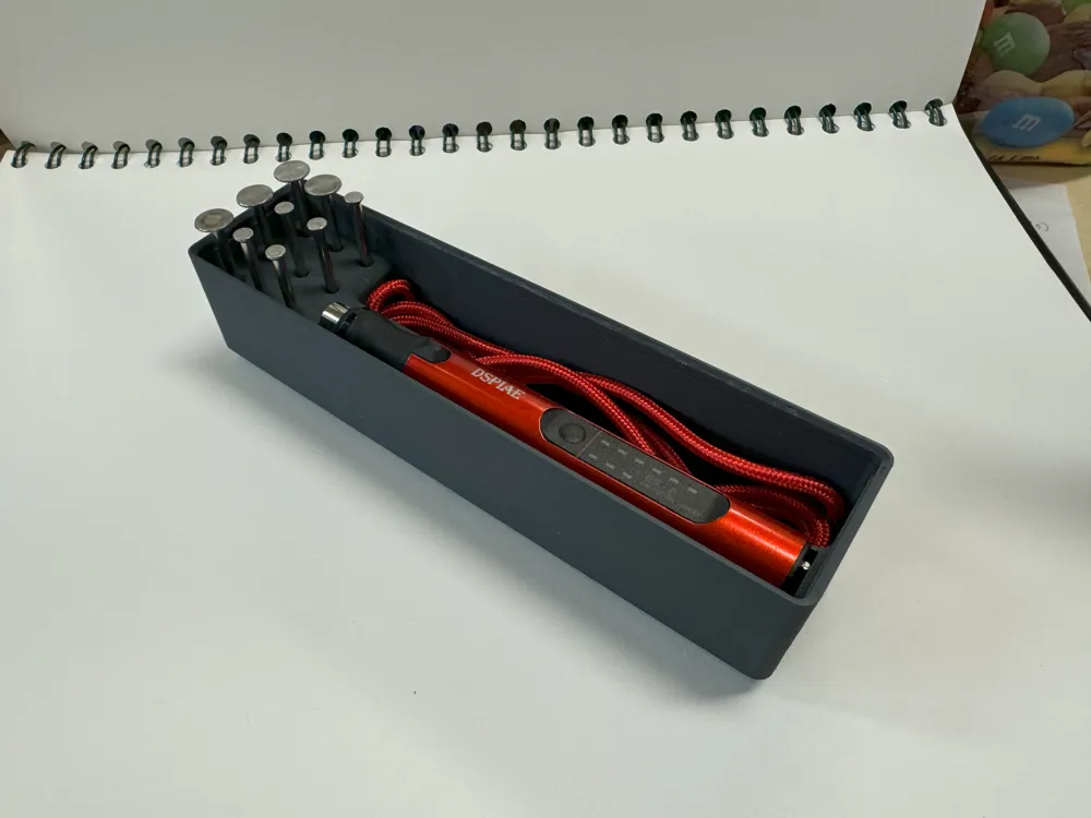 Gridfinity 1x4 Bin for DSPIAE ES-P Sander Pen - Free 3D Print Model ...