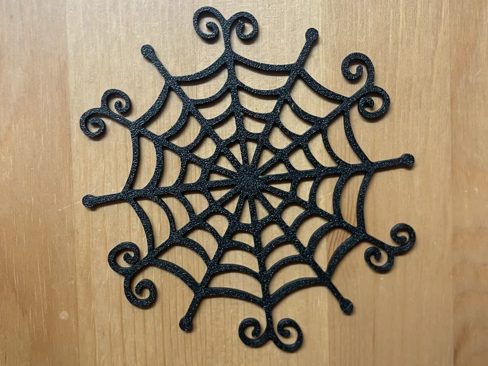 Spider Webb Coaster by Morganja MakerWorld: Download Free 3D Models