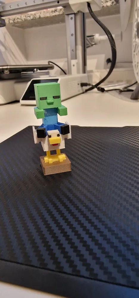 Minecraft Figure - Chicken Jockey (Chicken Rider) by Christian ...