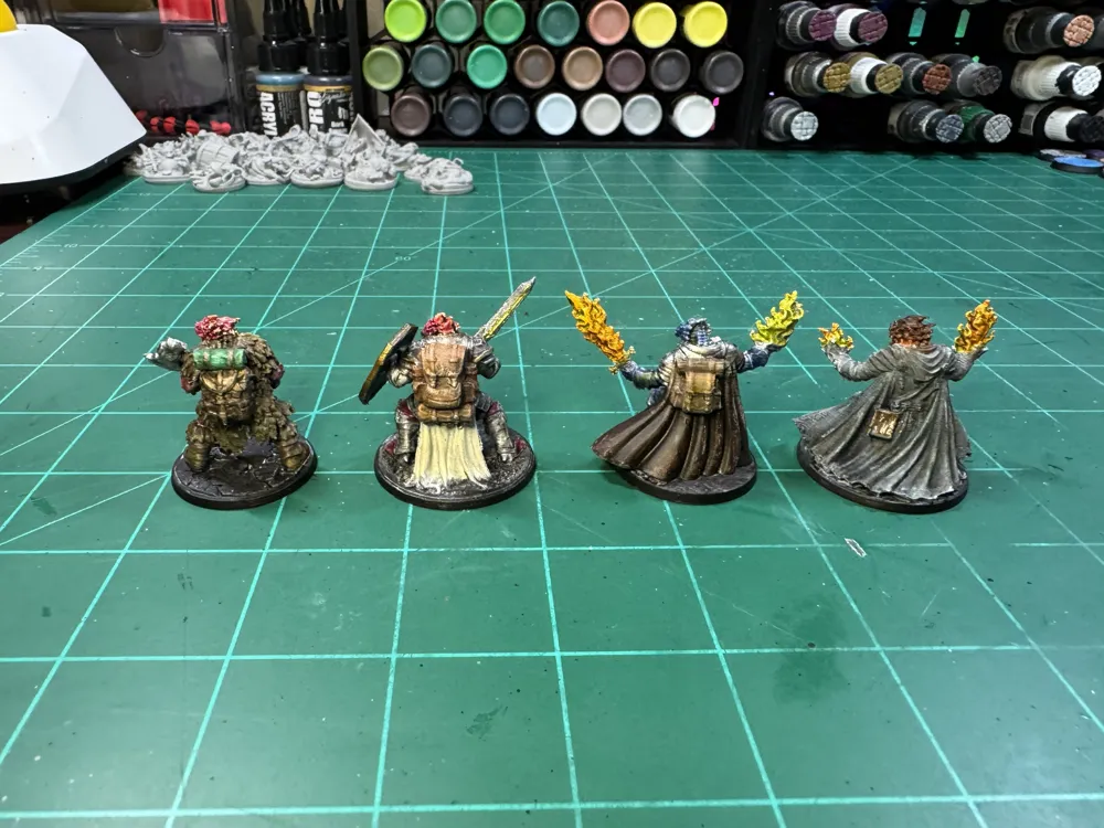 Dragonborn Adventurer Party: Bar, Pal, Eld Kn, Sor - Free 3D Print ...