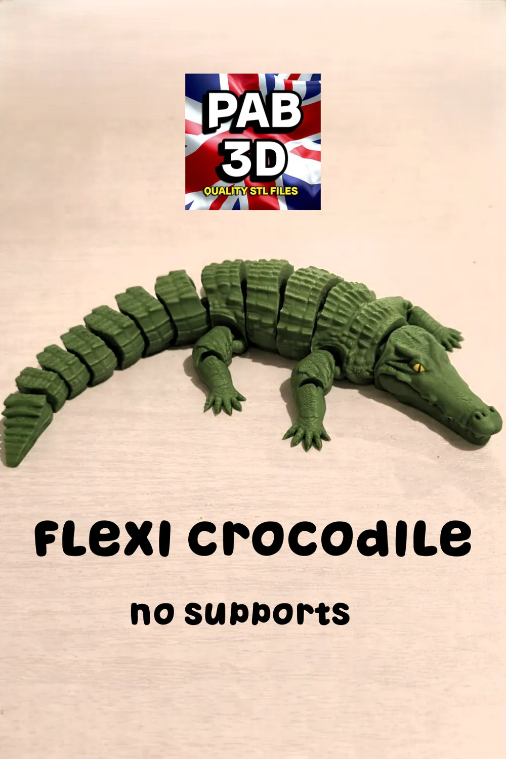 Articulated crocodile - Free 3D Print Model - MakerWorld