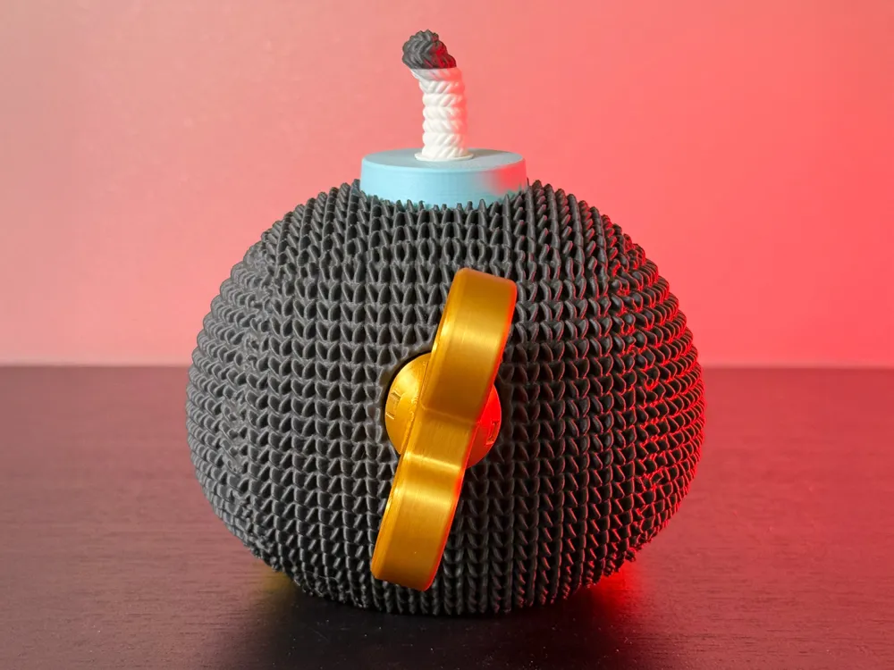 Cute Knitted Super Mario Bob-omb by McG3D Designs MakerWorld: Download ...