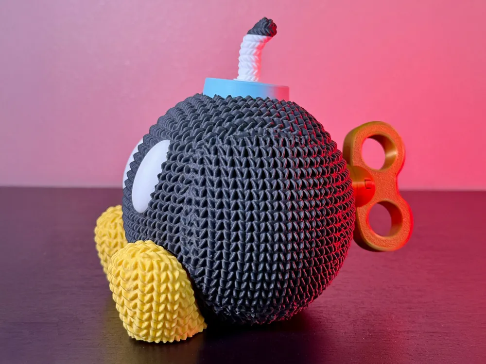 Cute Knitted Super Mario Bob-omb by McG3D Designs MakerWorld: Download ...