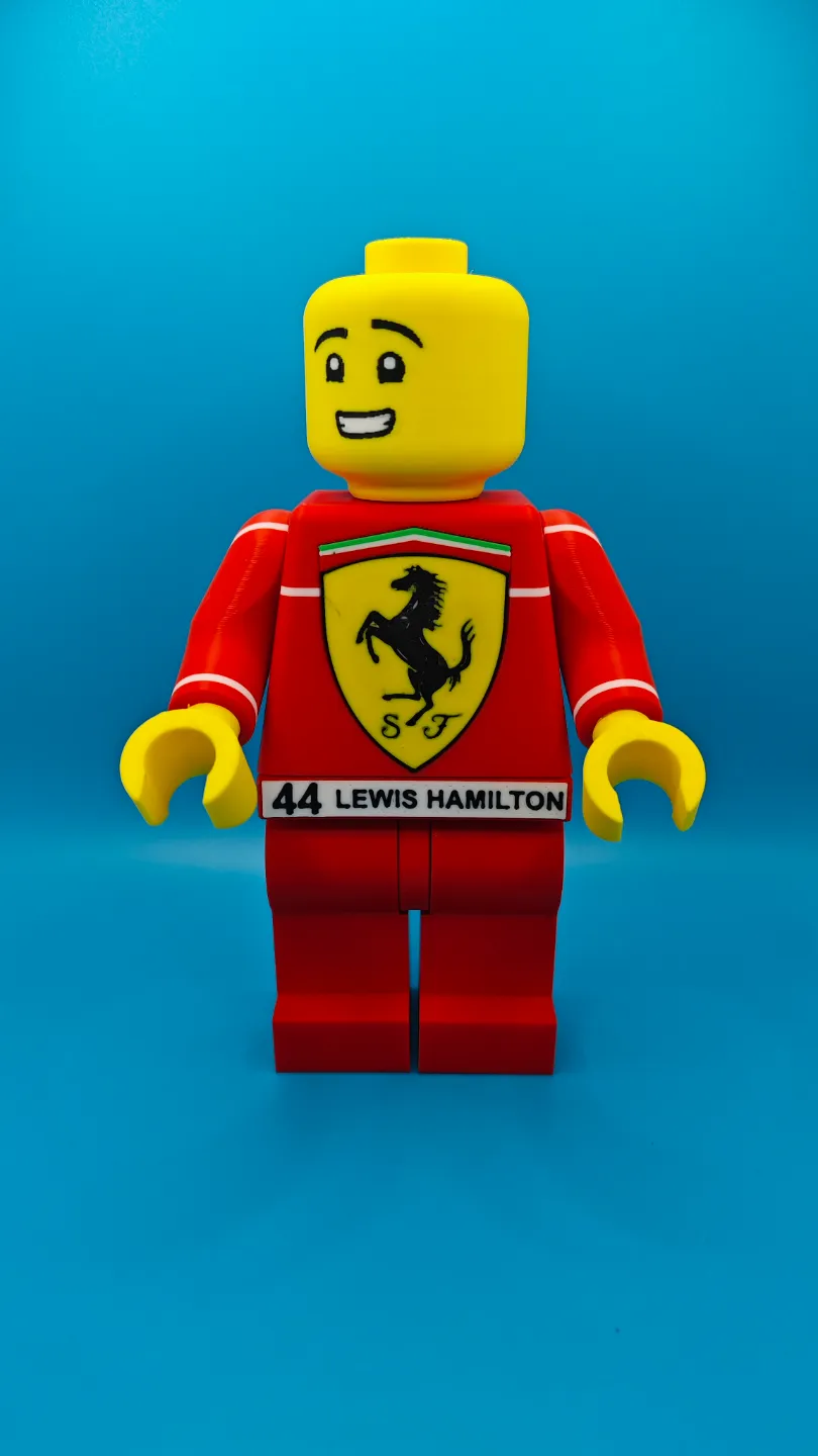 F1 Brick Man - Lewis Hamilton (500%) by P78 MakerWorld: Download Free ...
