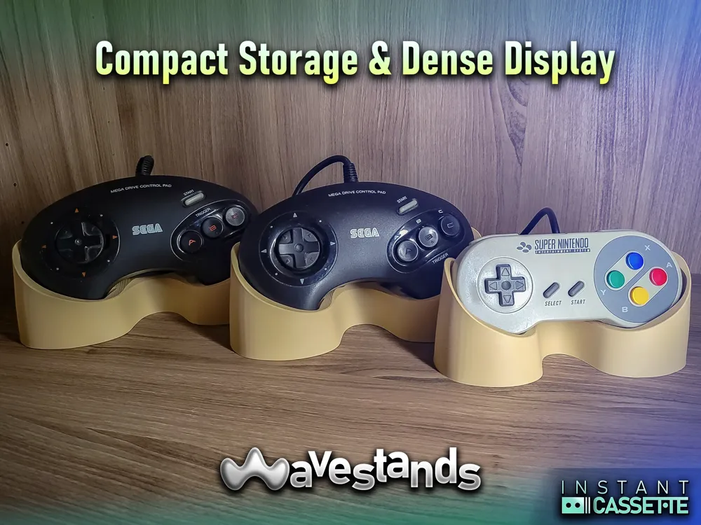 Sega MegaDrive / Genesis Controller Stand - Free 3D Print Model ...