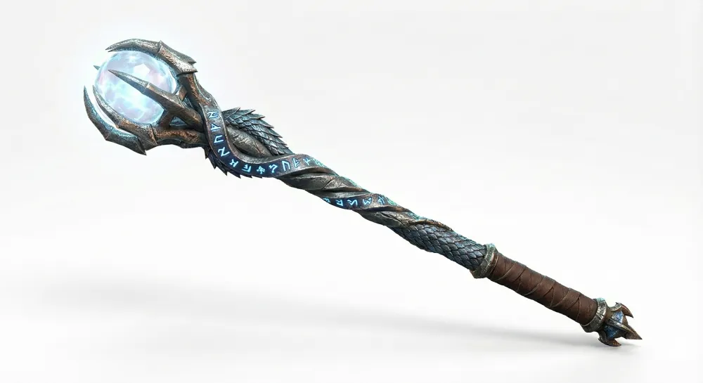 dragon orb Scepter - Free 3D Print Model - MakerWorld