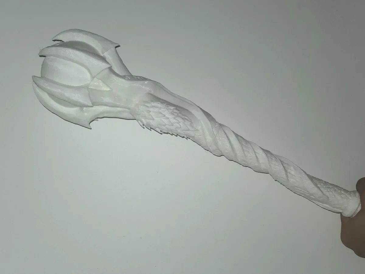 dragon orb Scepter - Free 3D Print Model - MakerWorld