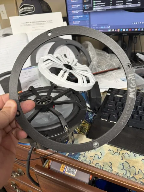 Entretoise plate pour haut-parleur Kicker KM8 - Modèle d'Impression 3D ...
