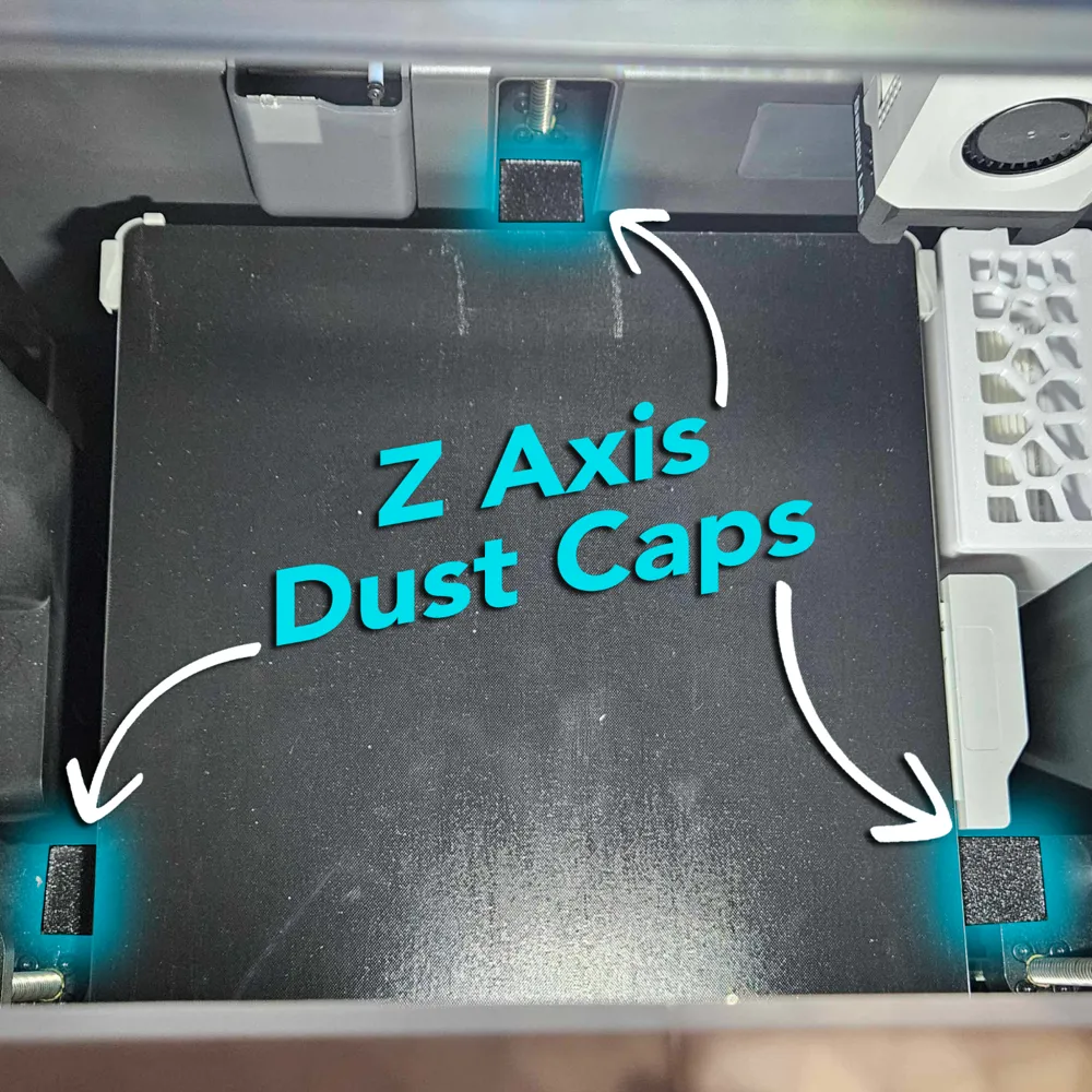 Bambu X1/P1 Z Axis Dust Caps [All 3] by Ocular Dynamic - MakerWorld