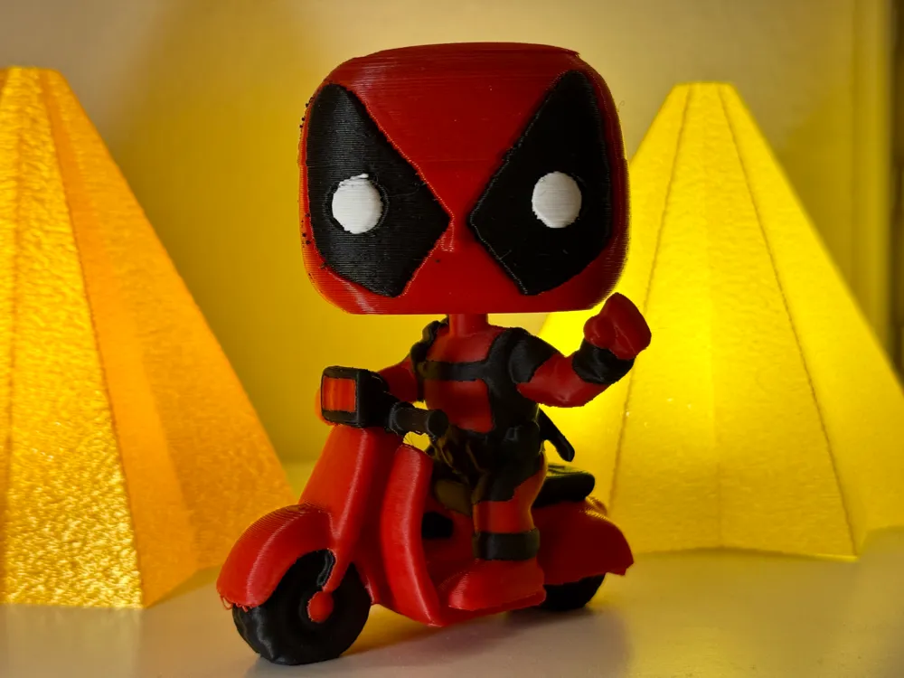 Marvel's Deadpool on Scooter by cforms - MakerWorld