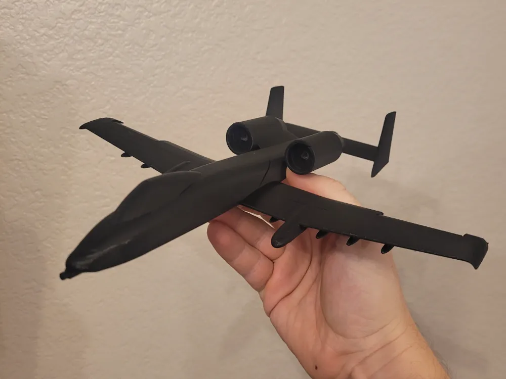A-10 "Warthog" Thunderbolt II - Free 3D Print Model - MakerWorld