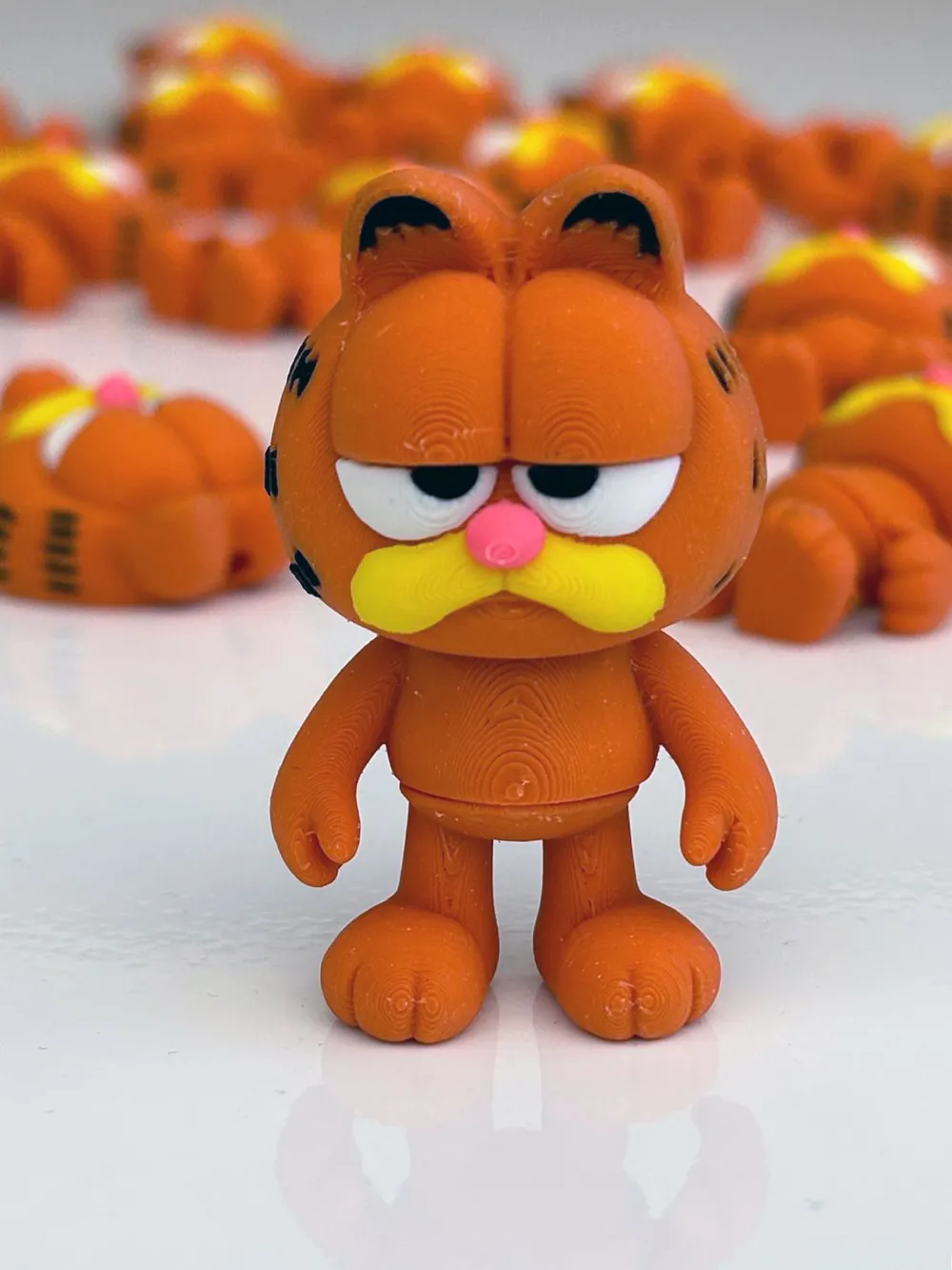 Garfield Mini Flexi – Articulated Cartoon Keychain - Free 3D Print ...