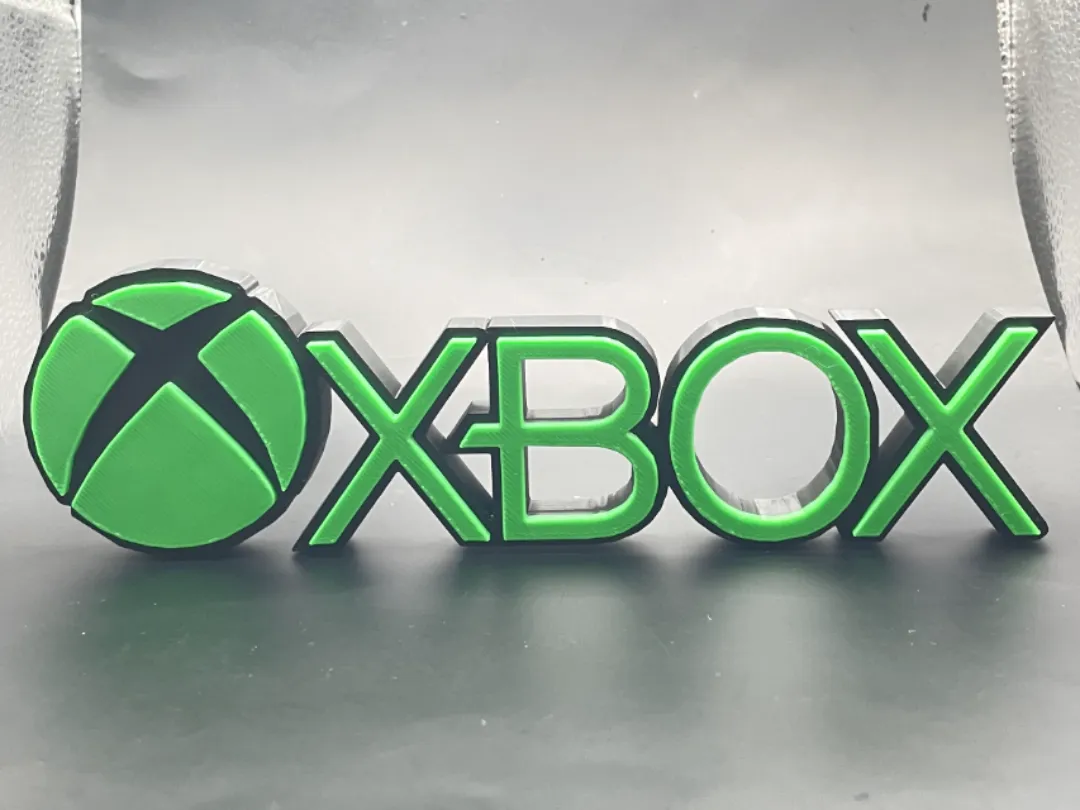 Xbox Self Standing logo Sign Room Gaming Display - Free 3D Print Model ...