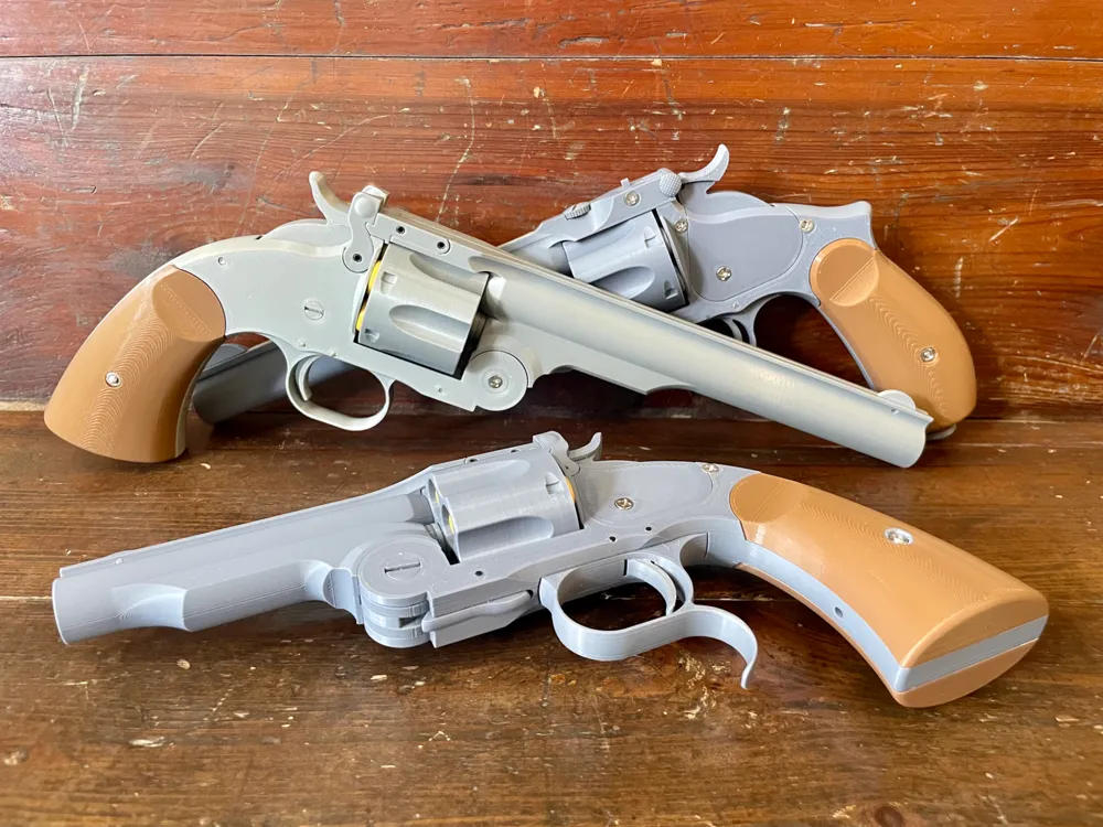 Smith & Wesson No.3 Schofield revolver replica - Free 3D Print Model ...