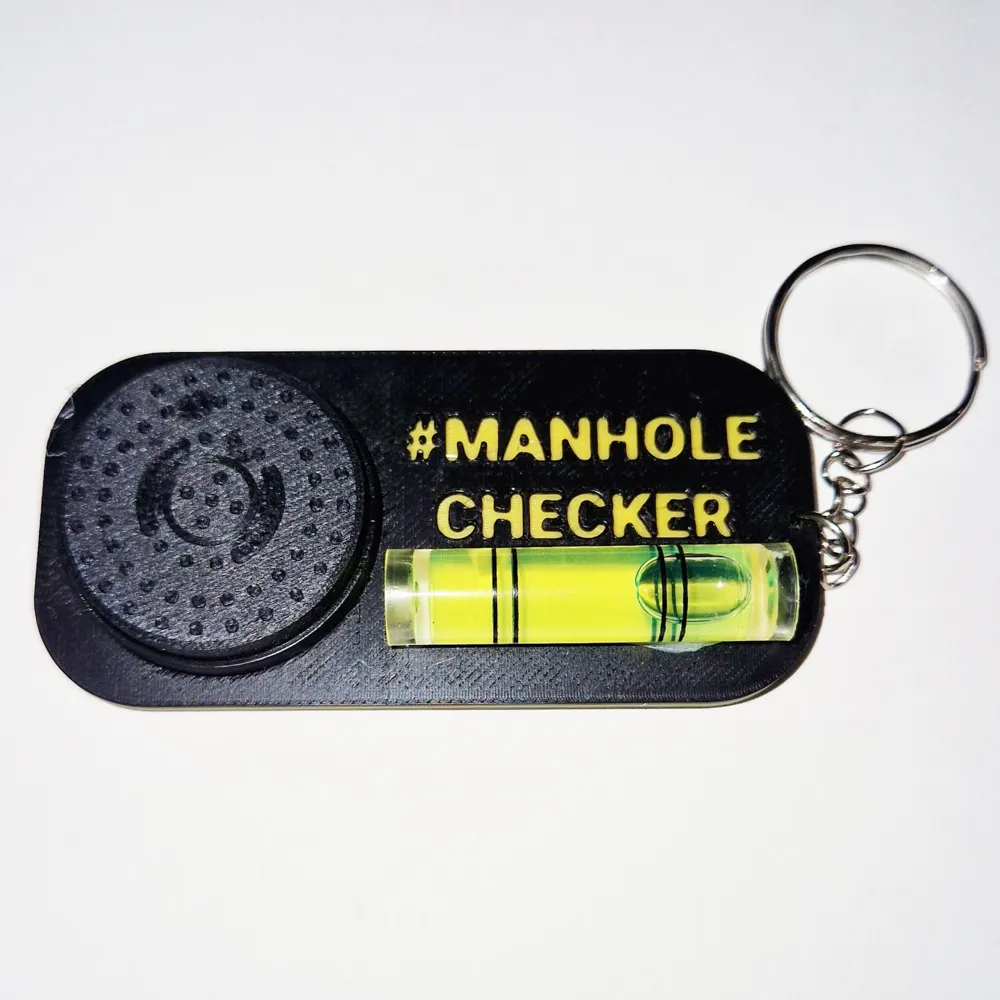 Manhole Keychain Fidget Level Checker by JerskMakerWorld: Download Free ...