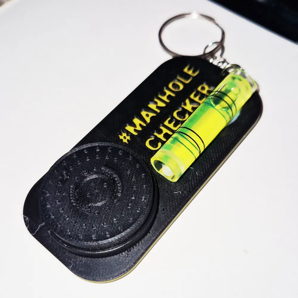 Manhole Keychain Fidget Level Checker by JerskMakerWorld: Download Free ...