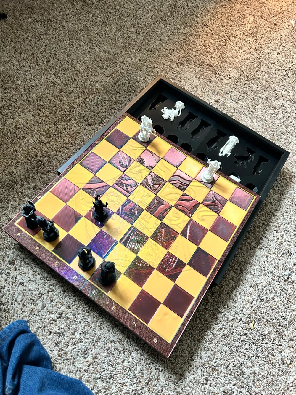 Wizard chess board and box Magnetized by Meyerhouse MakerWorld: Download Free 3D Models