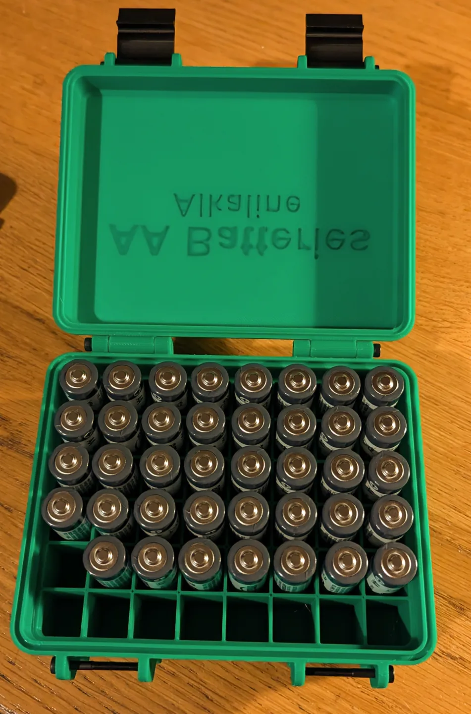 Rugged AA, AAA & mixed battery box 48 batteries - Free 3D Print Model ...