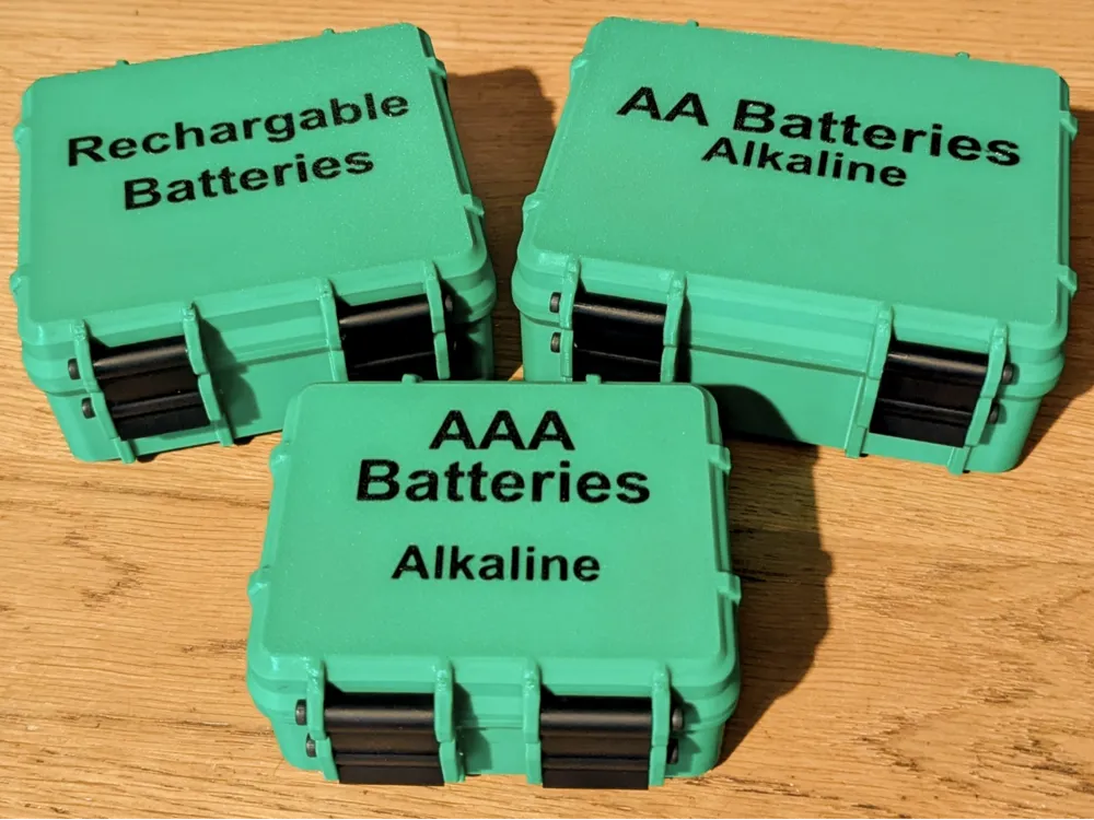 Rugged AA, AAA & mixed battery box 48 batteries Remixed by StampyDriver ...