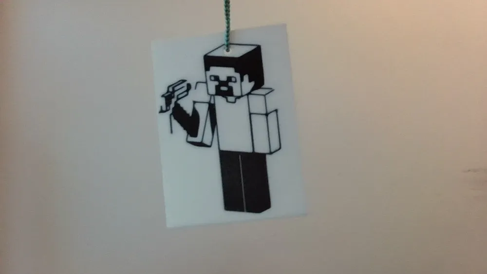 minecraft keychain Steve by GamingGecko3000 - MakerWorld