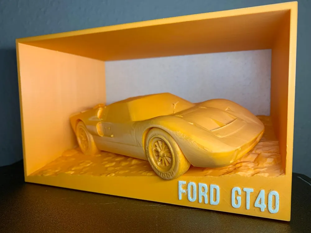 Ford GT40 in a box on gravel by RobinLeon - MakerWorld