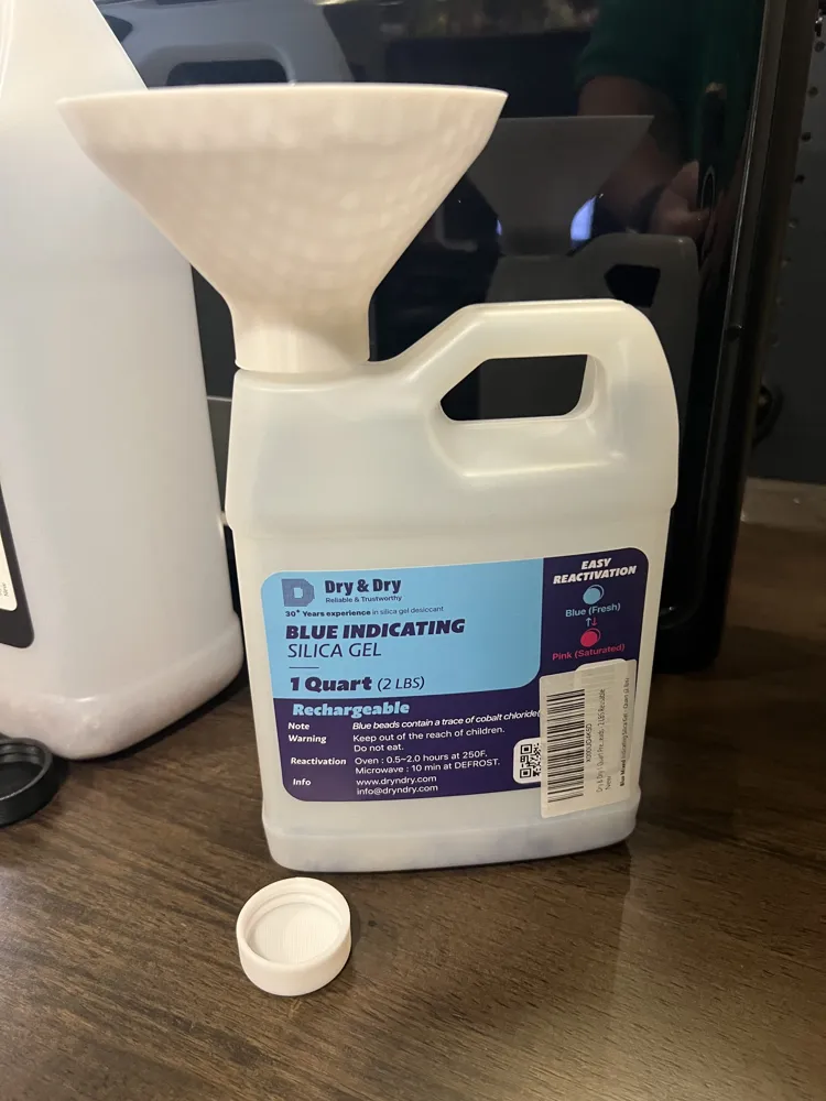 Dry & Dry Desiccant Funnels (1QT & 1 Gallon) by PrintingPopPop ...