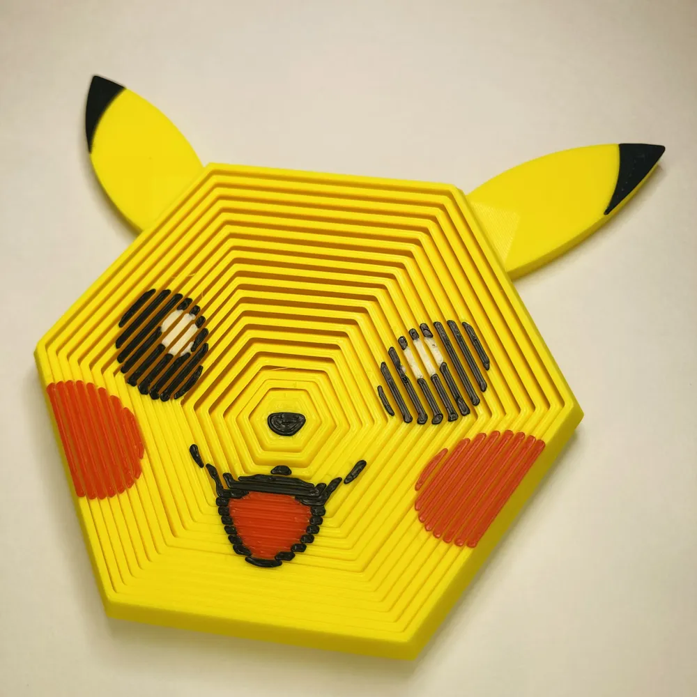 Pikachu and Pokemon PokeBall Hexagon Fidget Toys by SpacedOut ...