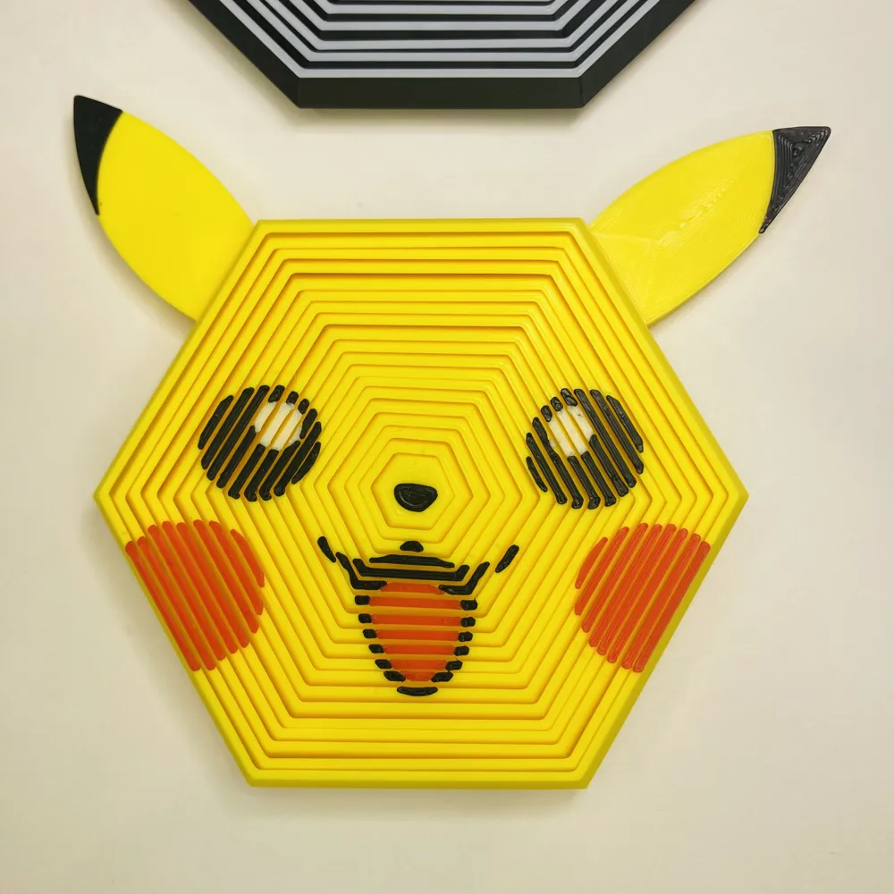 Pikachu and Pokemon PokeBall Hexagon Fidget Toys by SpacedOut ...