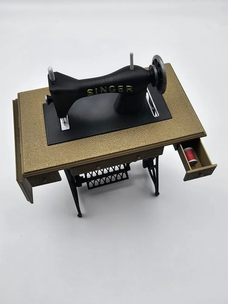Vintage Singer Sewing Machine – Functional Model - Free 3D Print Model ...