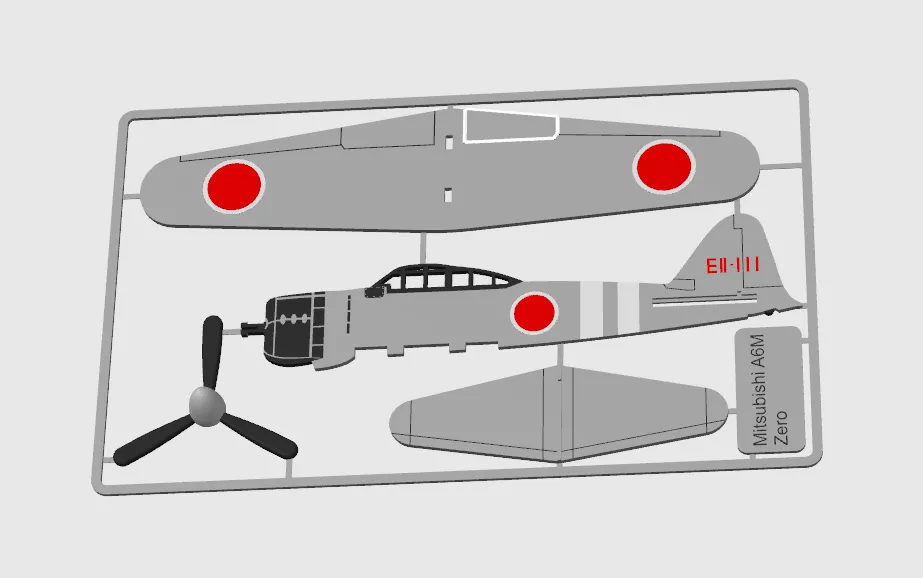 Mitsubishi A6M zero by SamActivity - MakerWorld