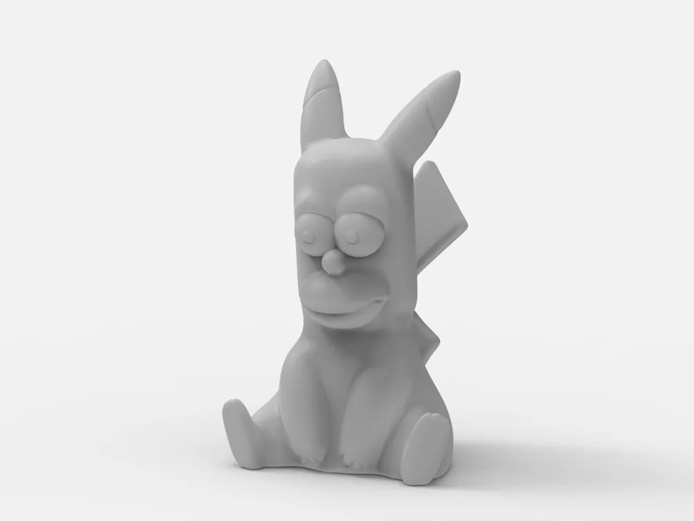 Pikachu Homer Simpson Pokemon by OBE_Design - MakerWorld