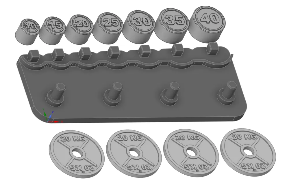 Gym Key Holder by pioterzero - MakerWorld