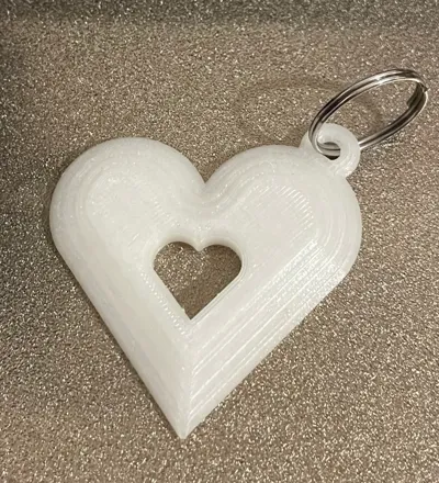 heart of hearts keychain by Drostar - MakerWorld