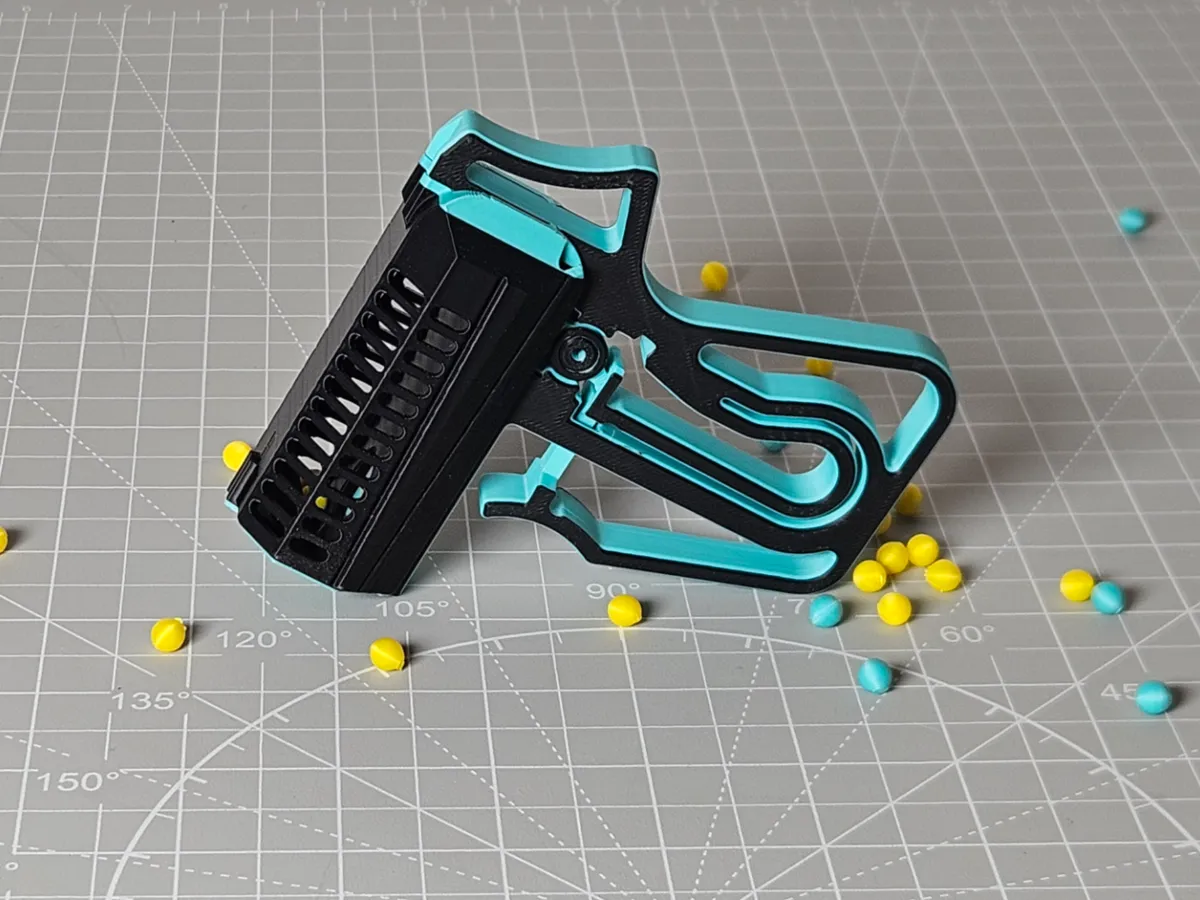 BB Launcher with Quick-Reload Magazine - Free 3D Print Model - MakerWorld