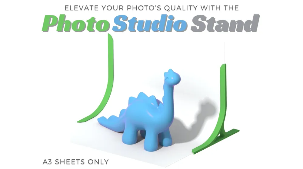 Photo Studio Stand [ A3 sheets ] by Federico MakerWorld: Download Free 3D Models