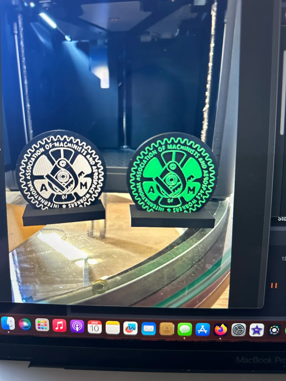 International Association of Machinist and Aerospace Workers Logo Stand ...