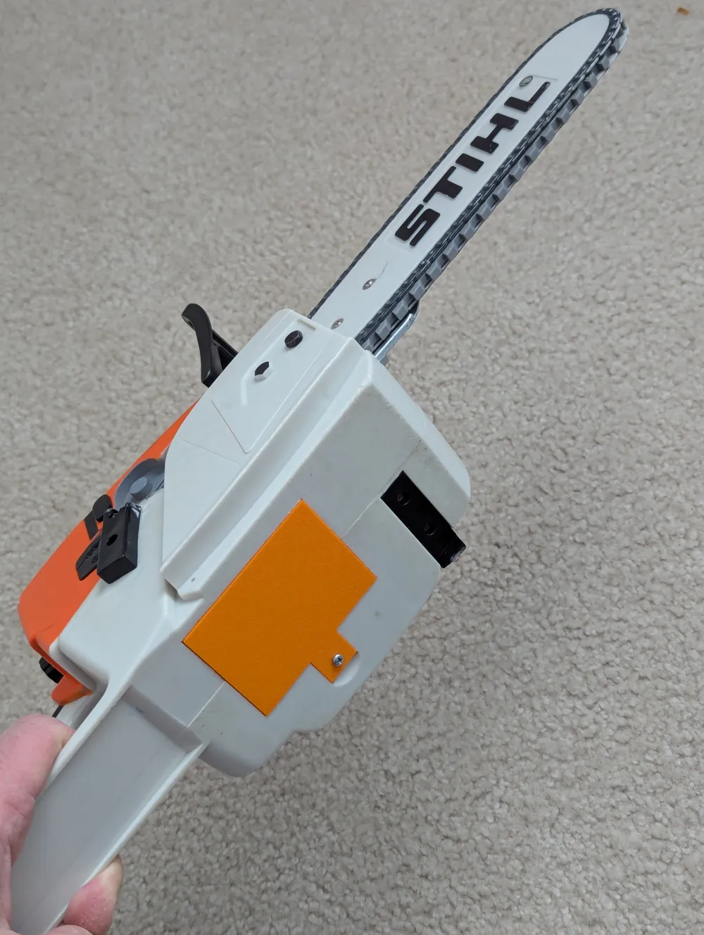 Kid's Stihl Chainsaw Battery Cover - Free 3D Print Model - MakerWorld