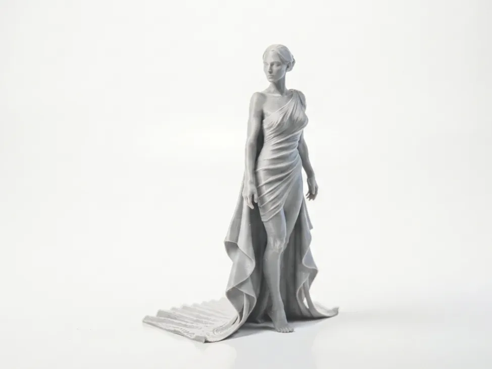 Beauty In A Robe Female Figure Statue 3D Printable - Free 3D Print ...