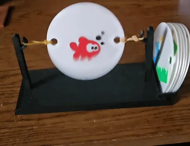 thaumatrope optical illusion - Free 3D Print Model - MakerWorld