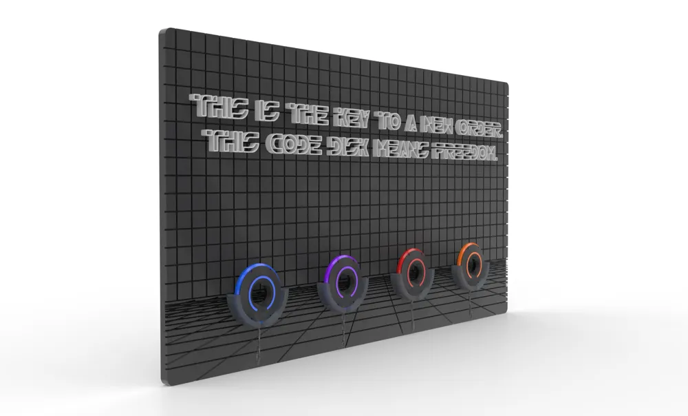 Tron Identity Disc Keyrings with wallmounted Hook by ElleA - MakerWorld