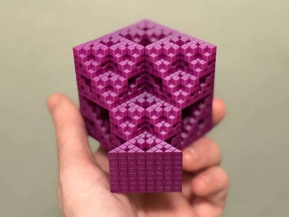 Fractal Sierpinski Rómbico - Nivel 4 | Modo Jarrón por Endless Design Lab 🌀 - MakerWorld