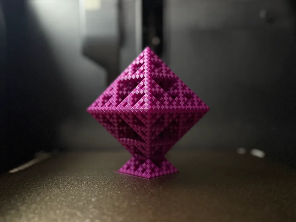 Fractal Sierpinski Rómbico - Nivel 4 | Modo Jarrón por Endless Design Lab 🌀 - MakerWorld