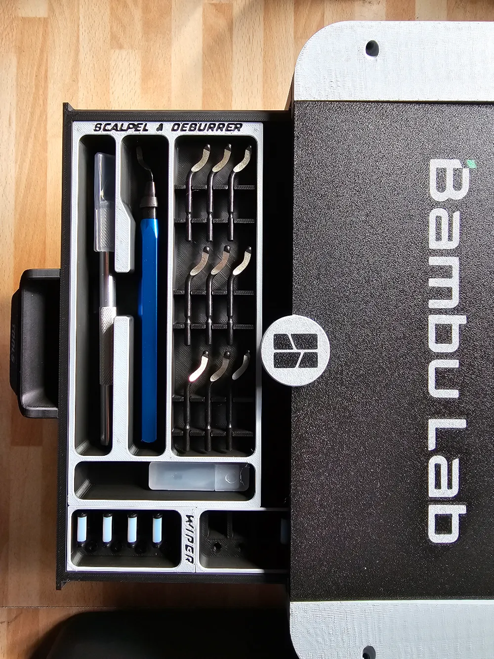 BaBo organizer insert scalpel + deburrer 6x3 by _conny_k_ - MakerWorld