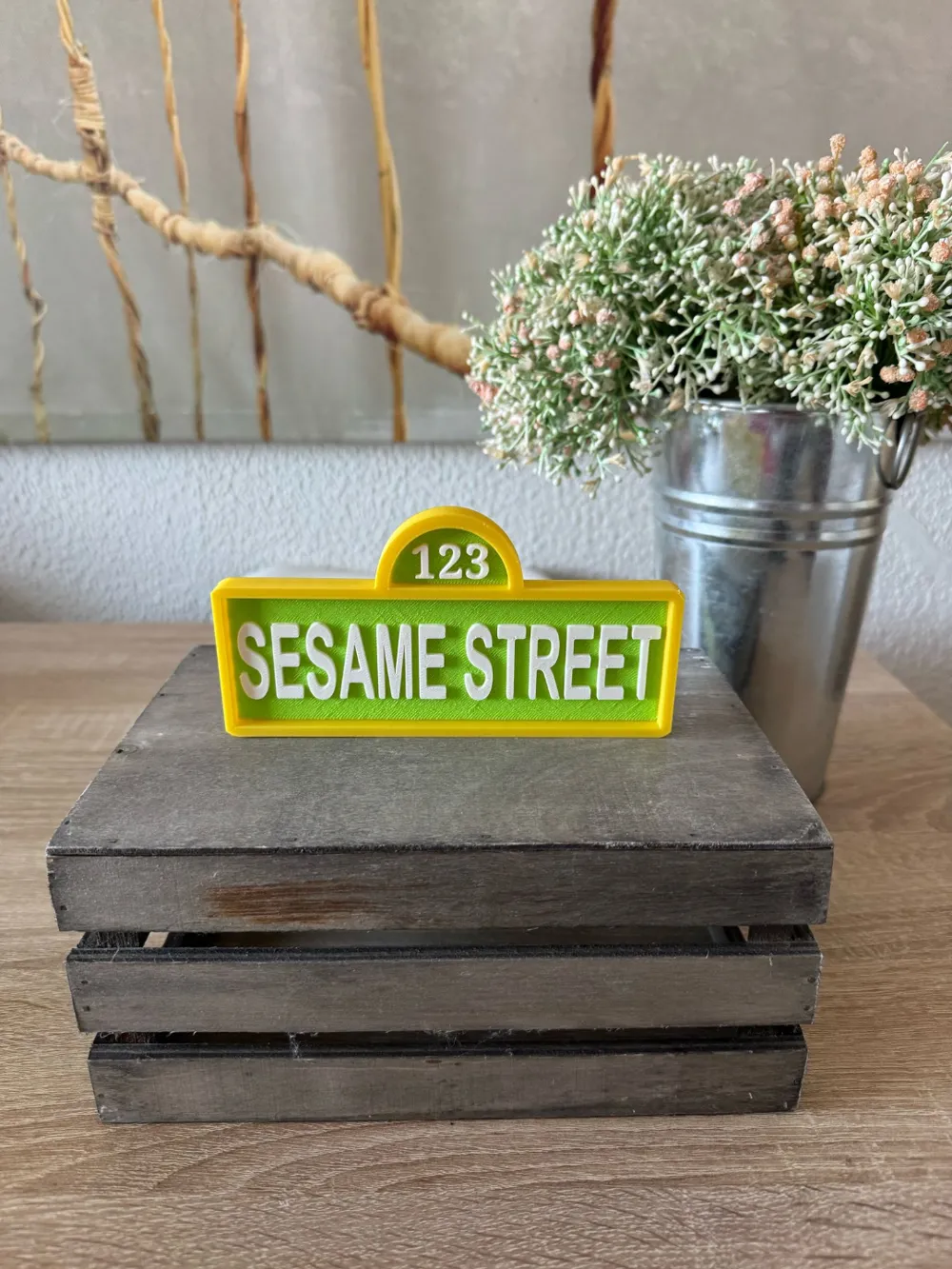 Sesame Street customizable Sign - Free 3D Print Model - MakerWorld