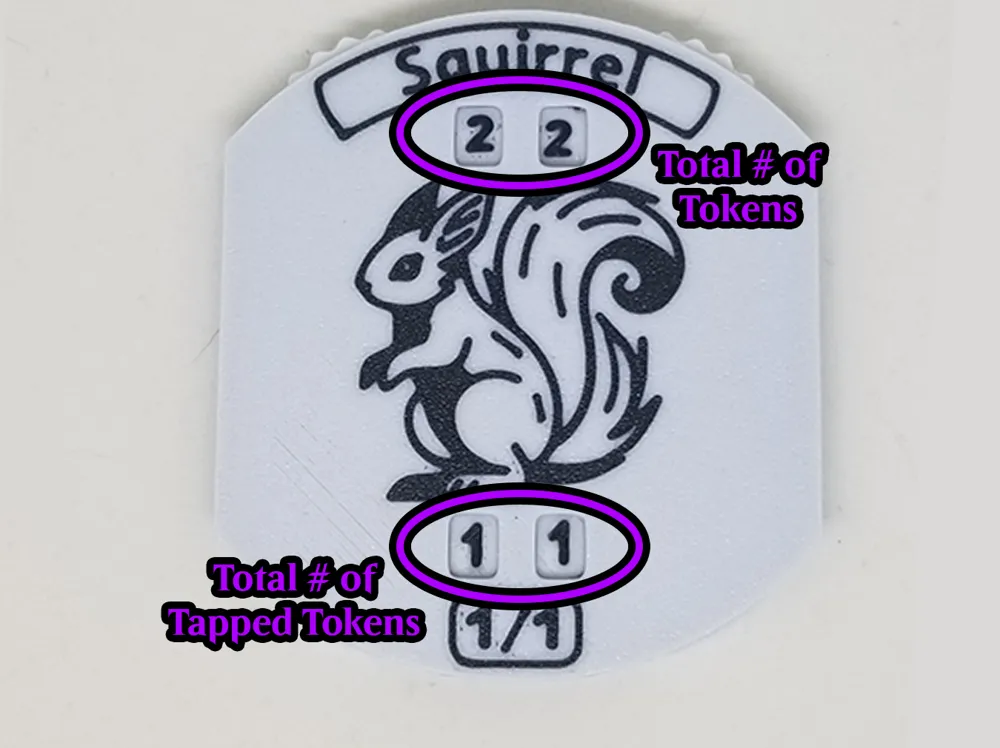 Double Sided MTG Token Counter Human / Wall by TheMakerSphere ...