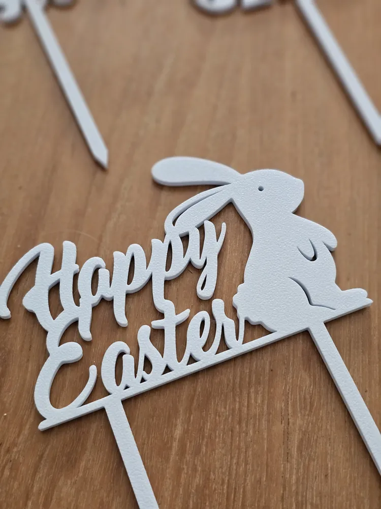 Easter Cake Toppers – Bunny Set - Free 3D Print Model - MakerWorld