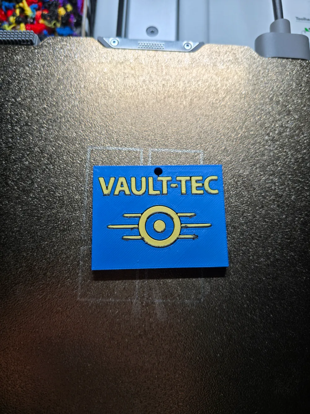 keychain Fallout Vault Tec by Frankie - MakerWorld