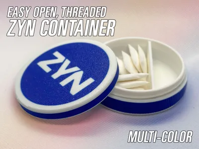 Zyn Container (Easy-open, threaded) by krizdingus - MakerWorld